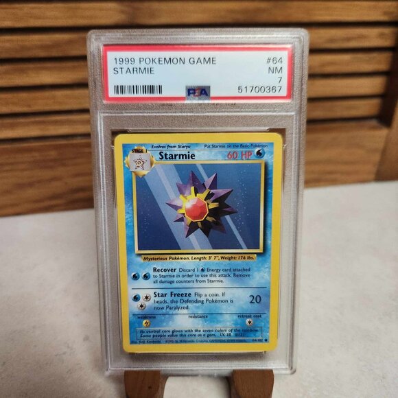 Pokemon | Toys | Pokemon Base Set Starmie 642 Psa 7 | Poshmark